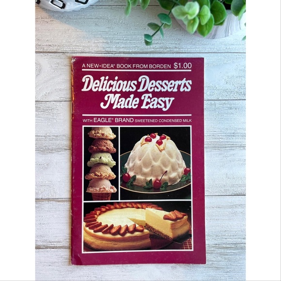 Kitchen | 42 Vintage Dessert Cookbook 1980s Baking Booklet Pies ...